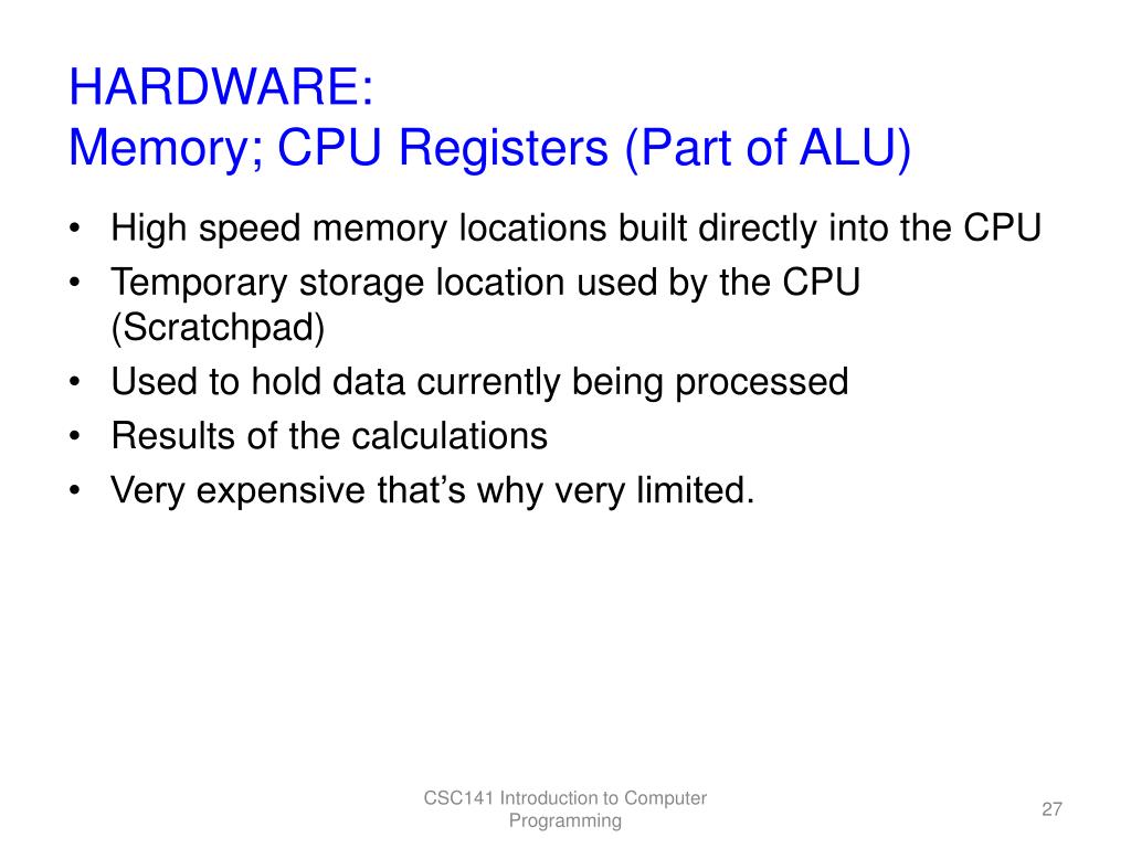 PPT - CSC141- Introduction to Computer Programming PowerPoint ...