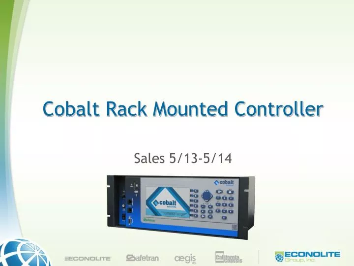 PPT - Cobalt Rack Mounted Controller PowerPoint Presentation, free ...