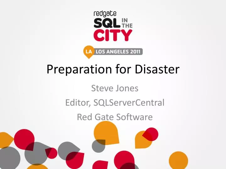 PPT - Preparation for Disaster PowerPoint Presentation, free download ...