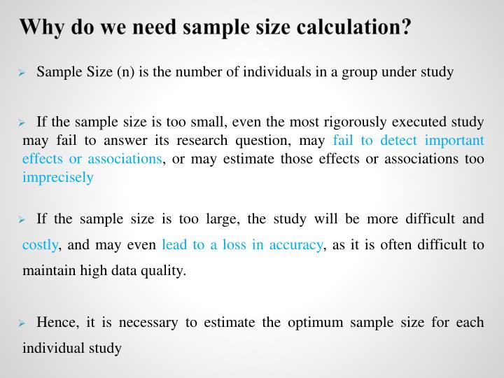 PPT - Sample size estimation PowerPoint Presentation - ID:1577760