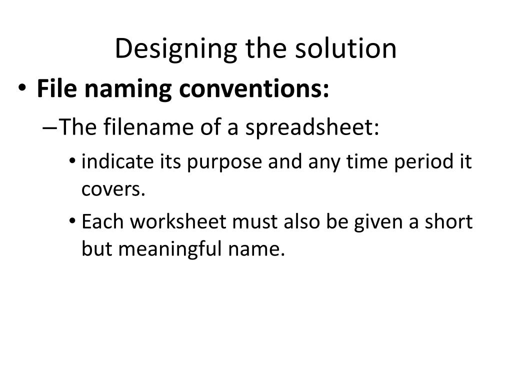 PPT - Developing a solution using spreadsheet software PowerPoint ...