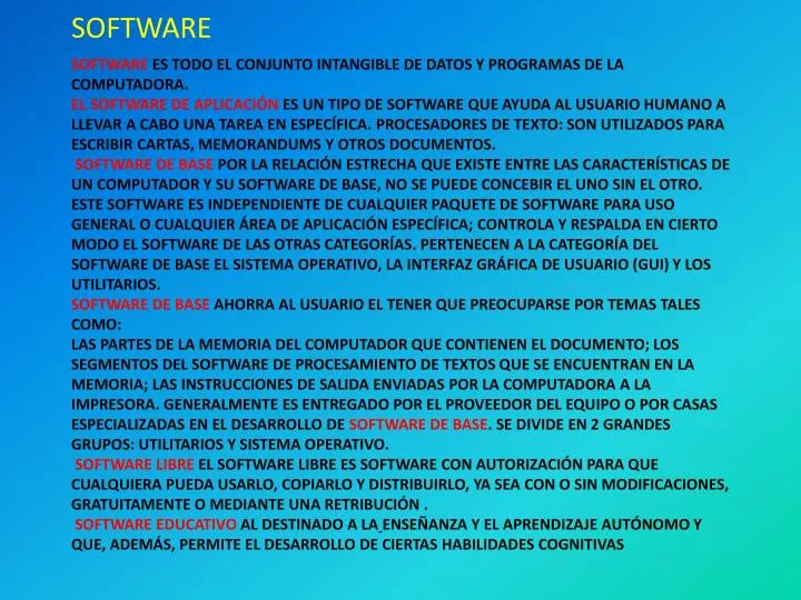 PPT - SOFTWARE PowerPoint Presentation, free download - ID:1578192