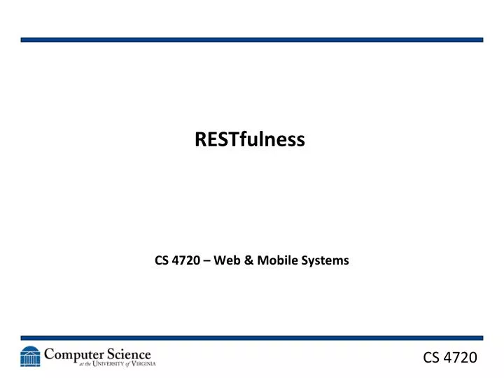 PPT - RESTfulness PowerPoint Presentation, free download - ID:1578250
