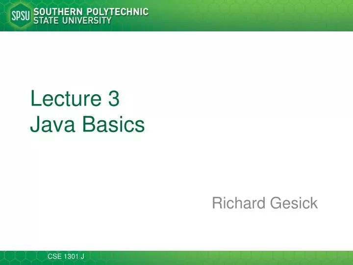 PPT - Lecture 3 Java Basics PowerPoint Presentation, free download - ID ... PPT - Lecture 3 Java Basics PowerPoint Presentation, free download - ID ...