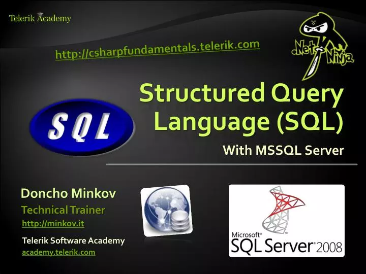 PPT Structured Query Language SQL PowerPoint Presentation Free