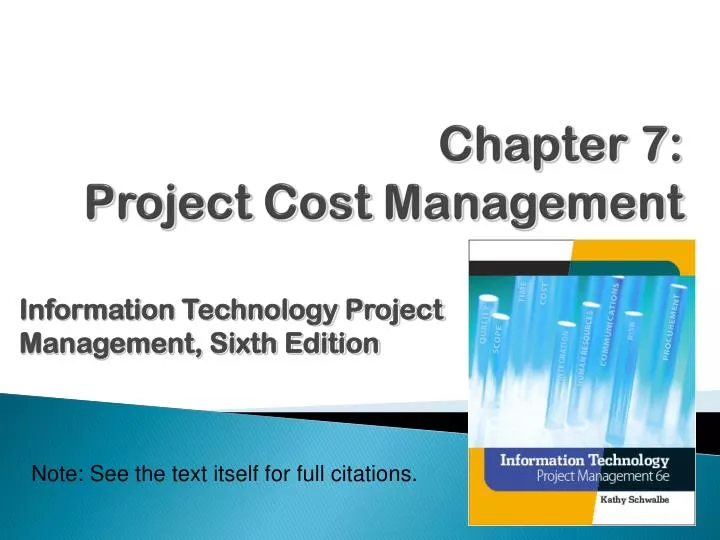 PPT - Chapter 7: Project Cost Management PowerPoint Presentation, free ...
