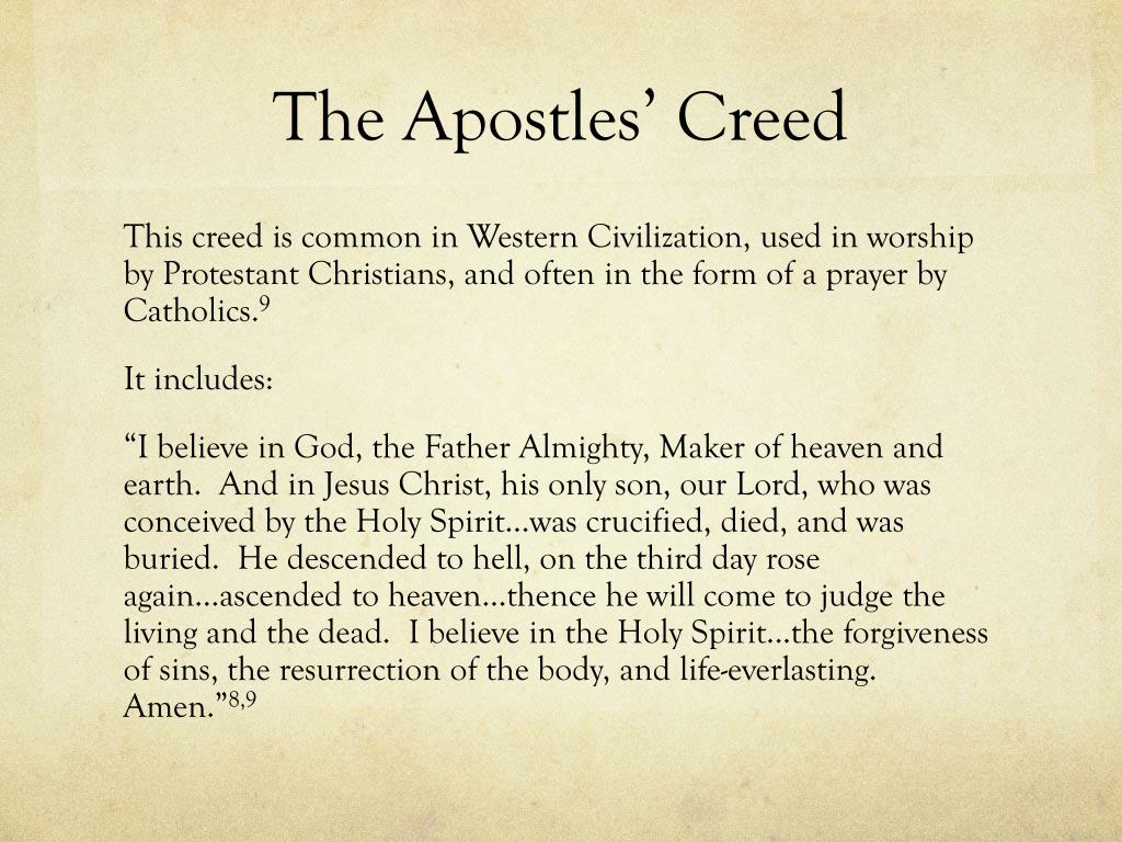 PPT - What do you believe? An inquiry into the nature of creeds ...