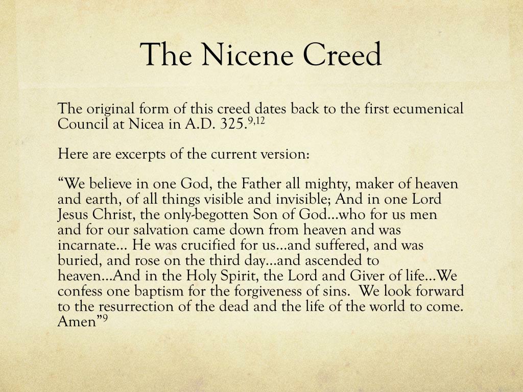 PPT - What do you believe? An inquiry into the nature of creeds ...