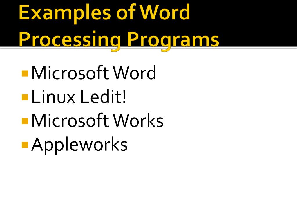 PPT Word Processing PowerPoint Presentation Free Download ID 1578828