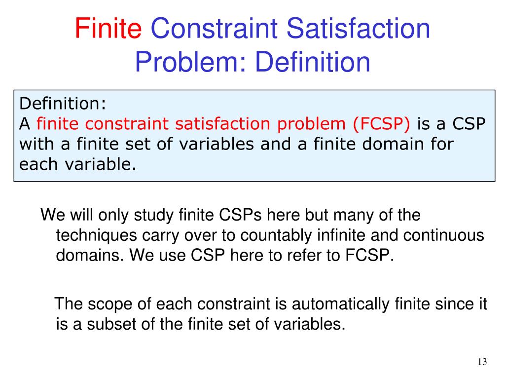 PPT - Solving Constraint Satisfaction Problems (CSPs) using Search ... PPT - Solving Constraint Satisfaction Problems (CSPs) using Search ...