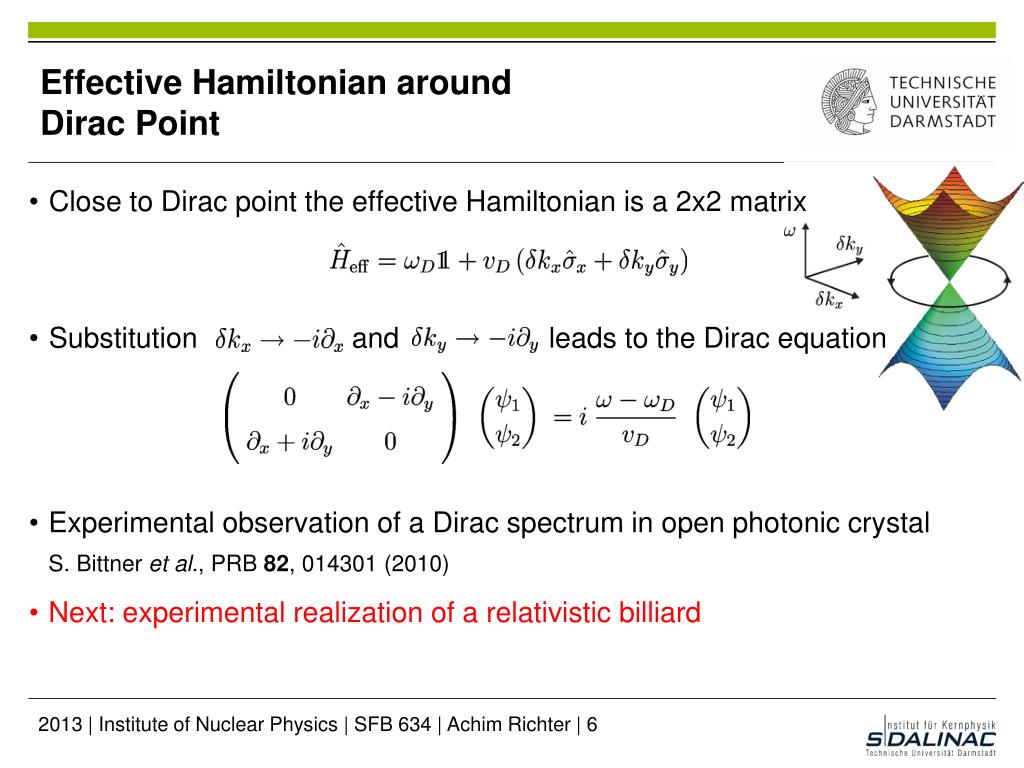 PPT - Dirac- Microwave Billiards , Photonic Crystals and Graphene ...
