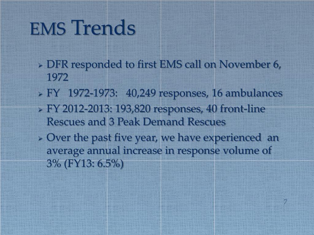 PPT - The Future of Dallas Fire-Rescue Emergency Medical Service (EMS ...