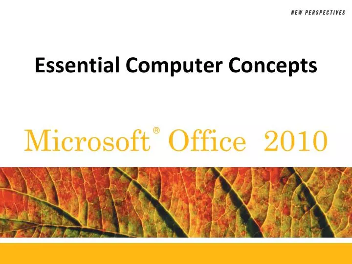PPT - Essential Computer Concepts PowerPoint Presentation, free ...