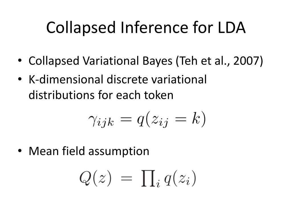PPT - Stochastic Collapsed Variational Bayesian Inference for Latent ... PPT - Stochastic Collapsed Variational Bayesian Inference for Latent ...