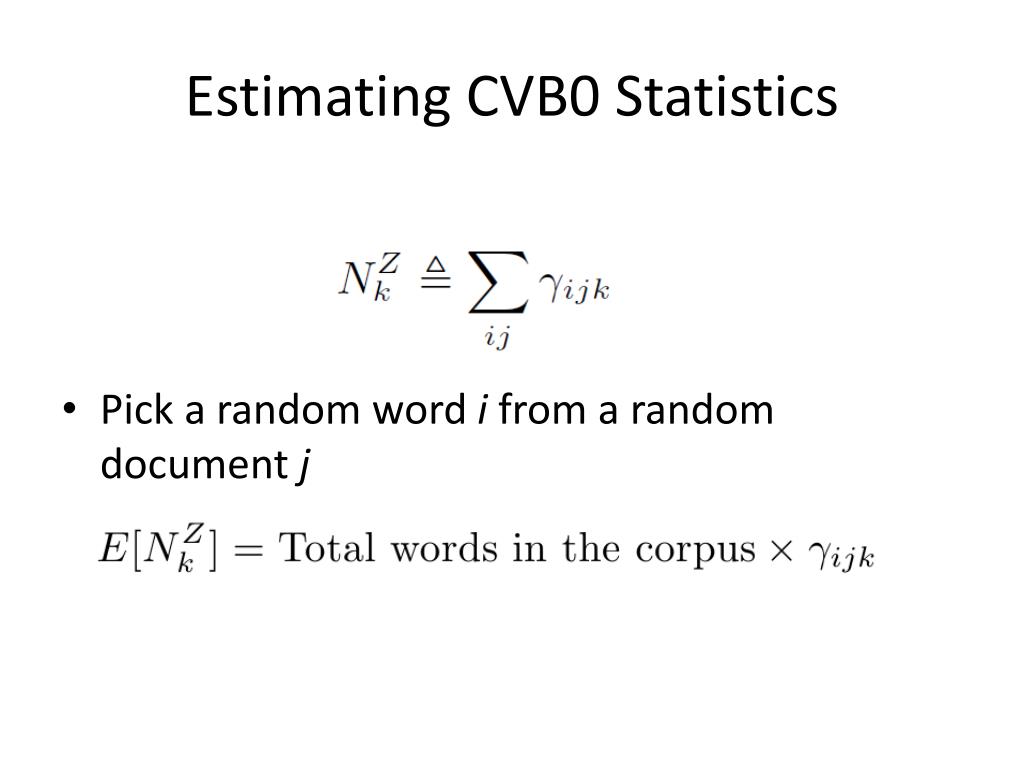 Ppt Stochastic Collapsed Variational Bayesian Inference For Latent