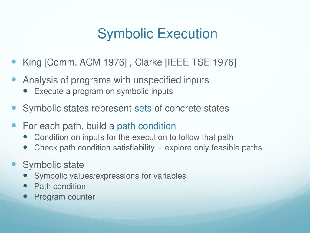 Ppt Symbolic Execution And Software Testing Powerpoint Presentation