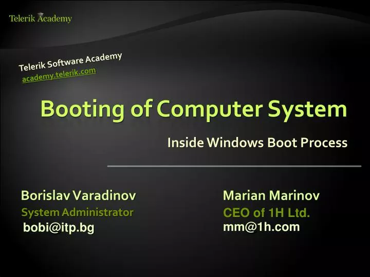 PPT - Booting of Computer System PowerPoint Presentation, free download ...