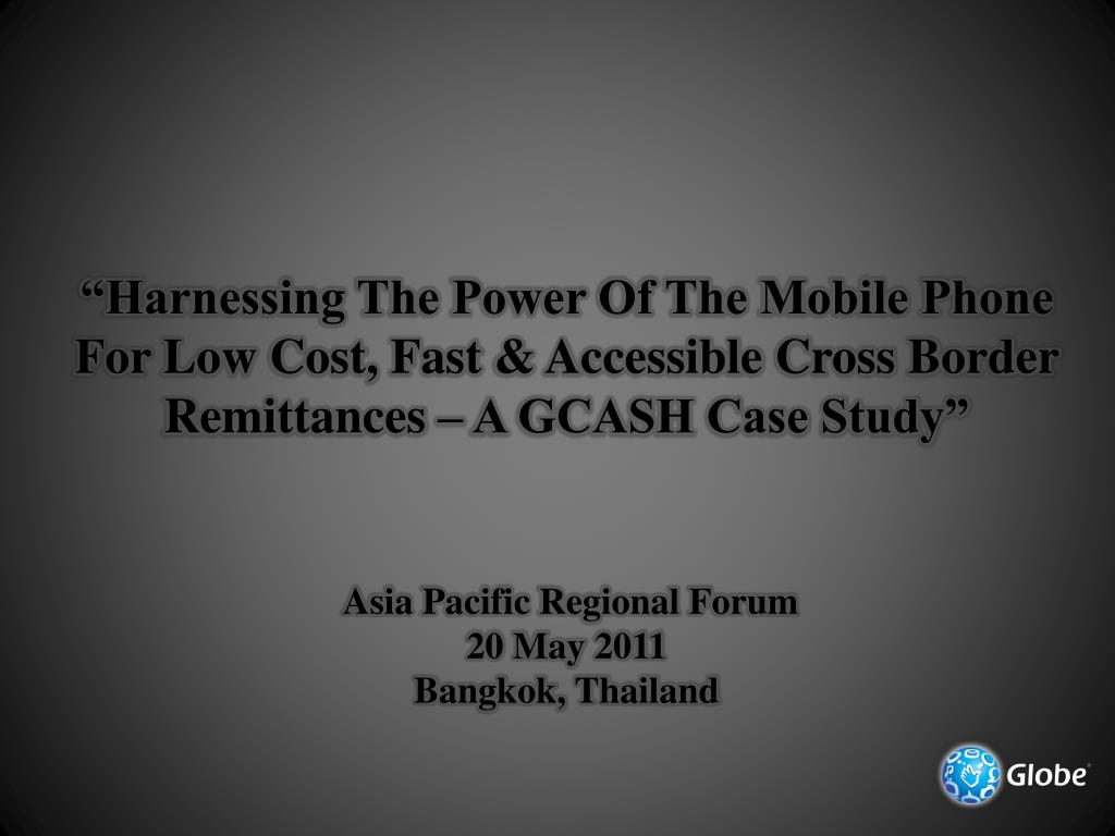 PPT - “Harnessing The Power Of The Mobile Phone For Low Cost, Fast ...