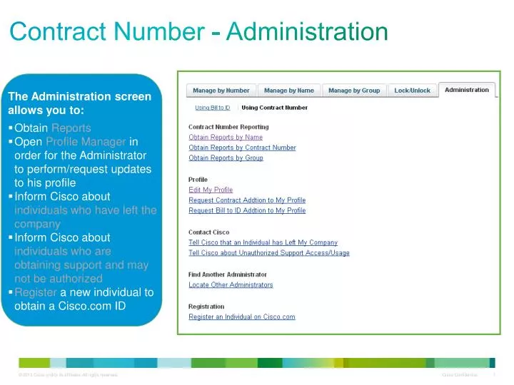 PPT - Contract Number - Administration PowerPoint Presentation, free ...
