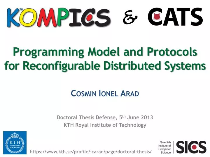 Ppt Programming Model And Protocols For Reconfigurable Distributed Systems Powerpoint
