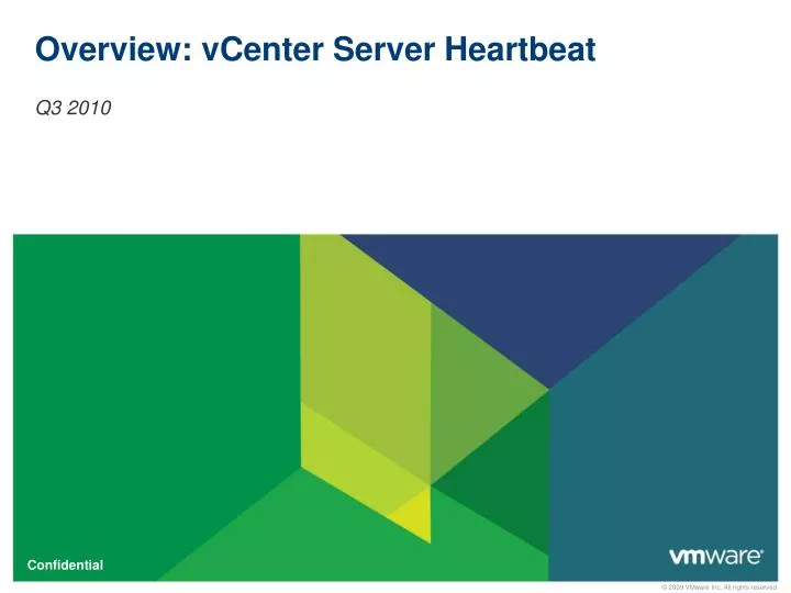PPT - Overview: vCenter Server Heartbeat PowerPoint Presentation, free ...