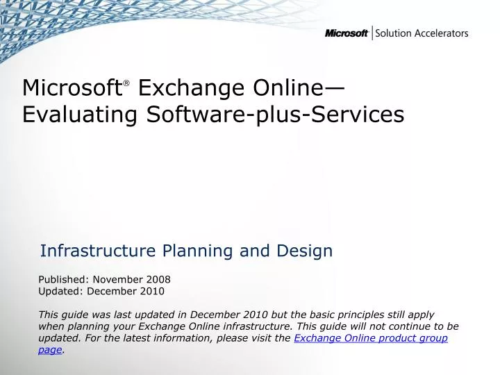 PPT - Infrastructure Planning and Design PowerPoint Presentation, free ...