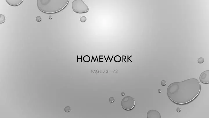 PPT - Homework PowerPoint Presentation, free download - ID:1581849