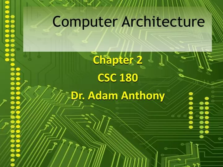 PPT - Computer Architecture PowerPoint Presentation, free download - ID ...