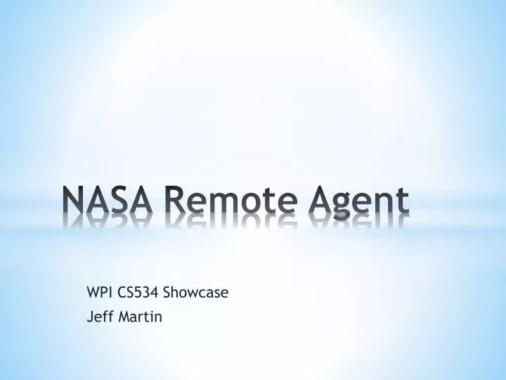 PPT - NASA Remote Agent PowerPoint Presentation, free download - ID:1582081