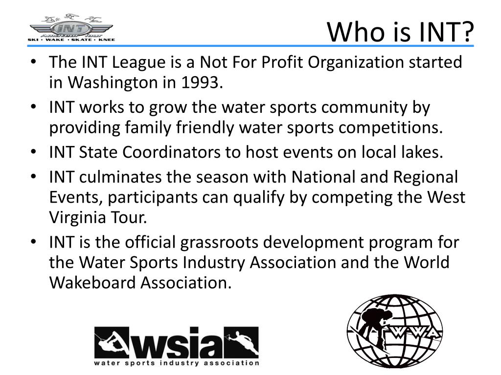 PPT - INT League Amateur Water Sports Tour PowerPoint Presentation ...