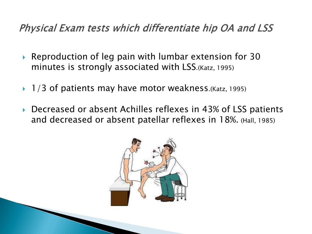 PPT - Diagnosing Leg Pain Lumbar Spinal Stenosis vs Hip Osteoarthritis ...