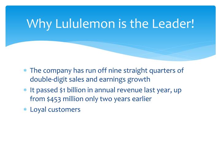 PPT - LuLulemon Athletica PowerPoint Presentation - ID:1582237