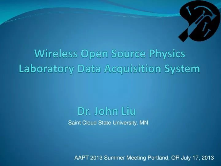 PPT - Wireless Open Source Physics Laboratory Data Acquisition System ...