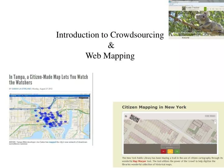 PPT - Introduction to Crowdsourcing & Web Mapping PowerPoint ...