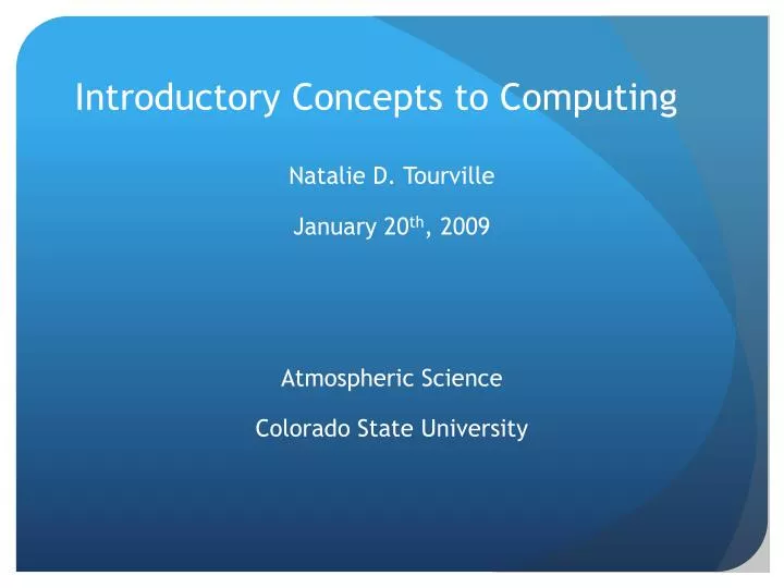 PPT - Introductory Concepts to Computing PowerPoint Presentation, free ...
