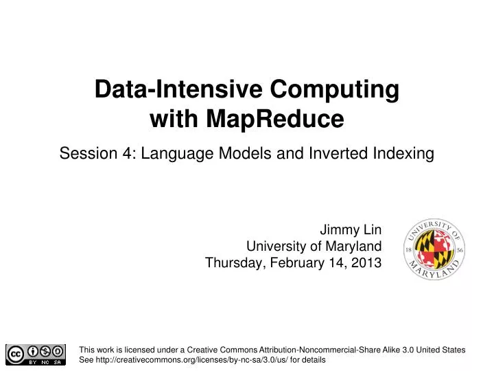 PPT - Data-Intensive Computing with MapReduce PowerPoint Presentation, free download - ID:1583297