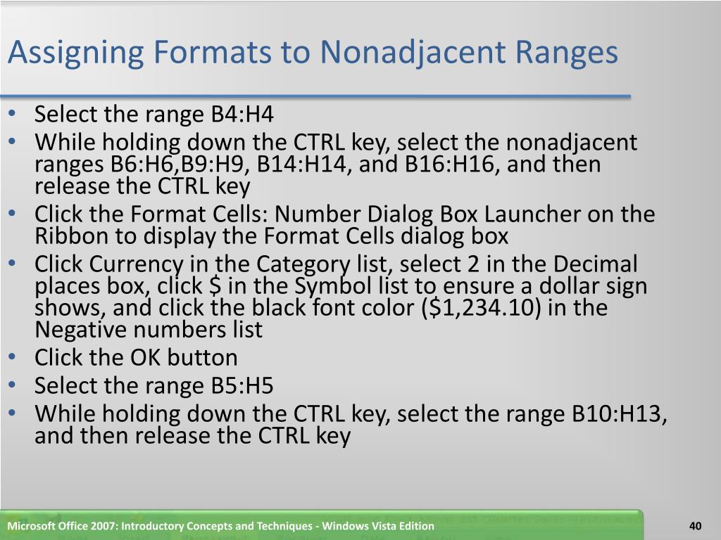PPT - Excel Chapter 3 PowerPoint Presentation, free download - ID:1583837