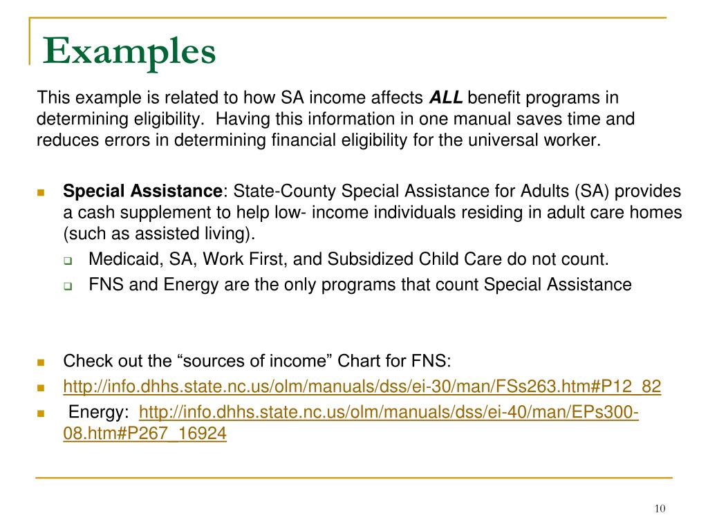 PPT - DHHS Economic Services Integrated Income Manual Section 4000 ...