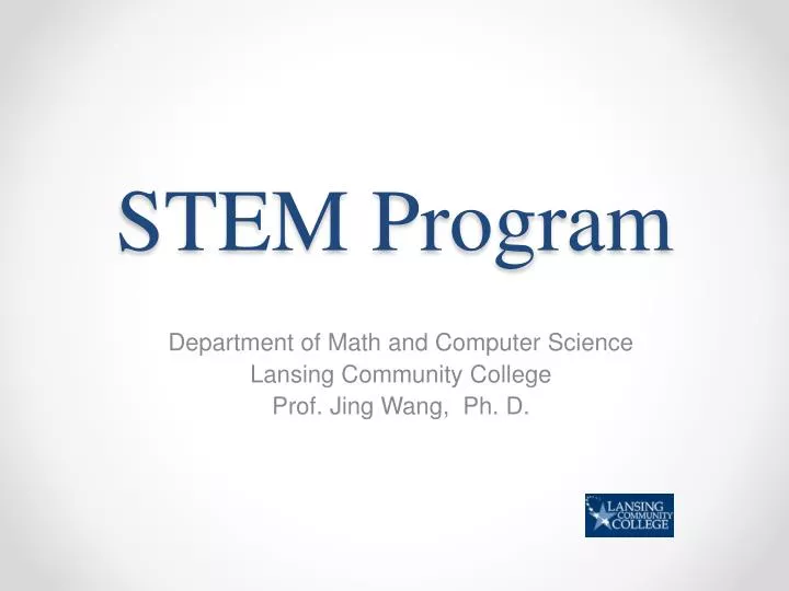 PPT - STEM Program PowerPoint Presentation, free download - ID:1584437