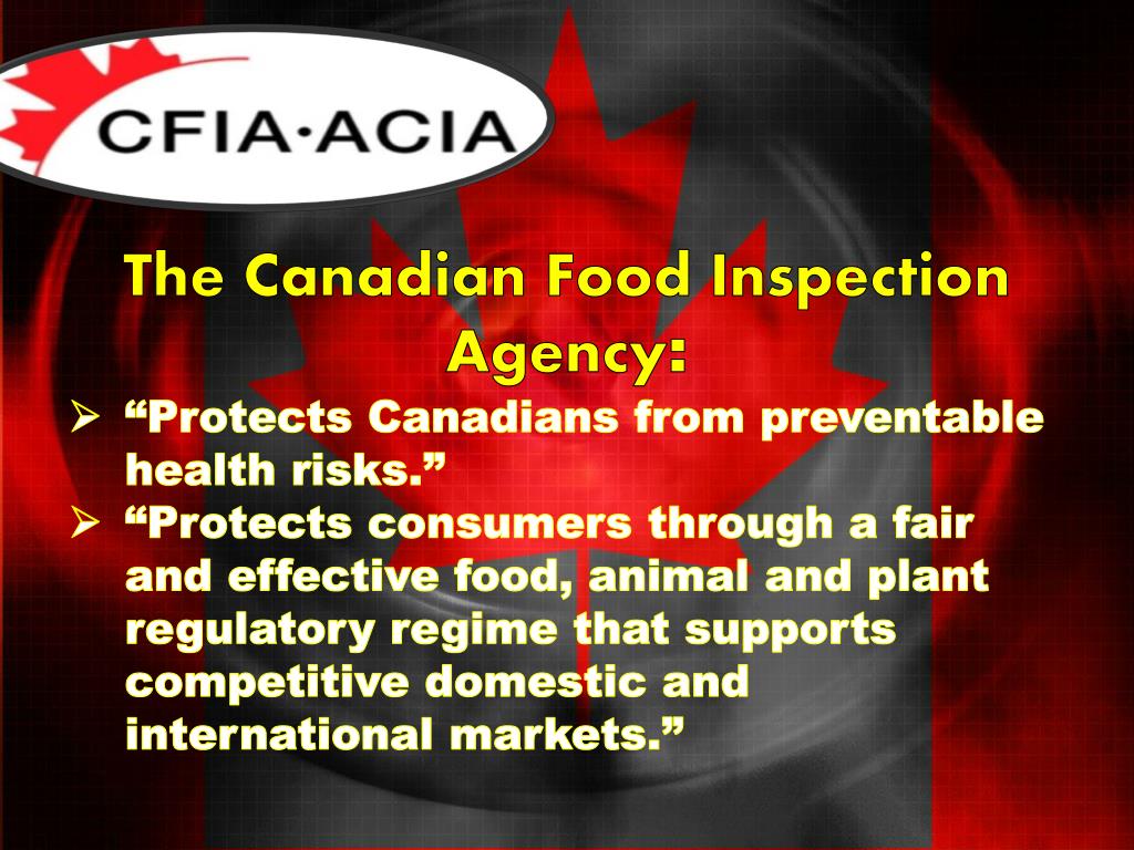 PPT - How do Vision Sensors Help the Canadian Food Inspection Agency ...