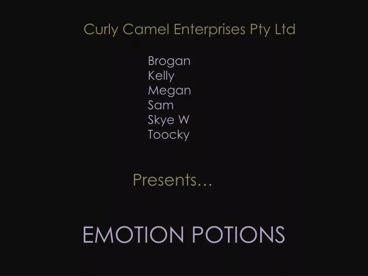 PPT - EMOTION POTIONS PowerPoint Presentation, free download - ID:1584528