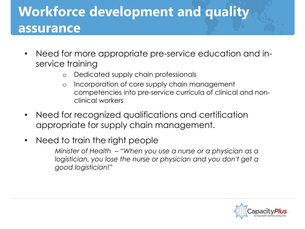 PPT - Achieving Excellence in the Supply Chain Workforce: The People ...
