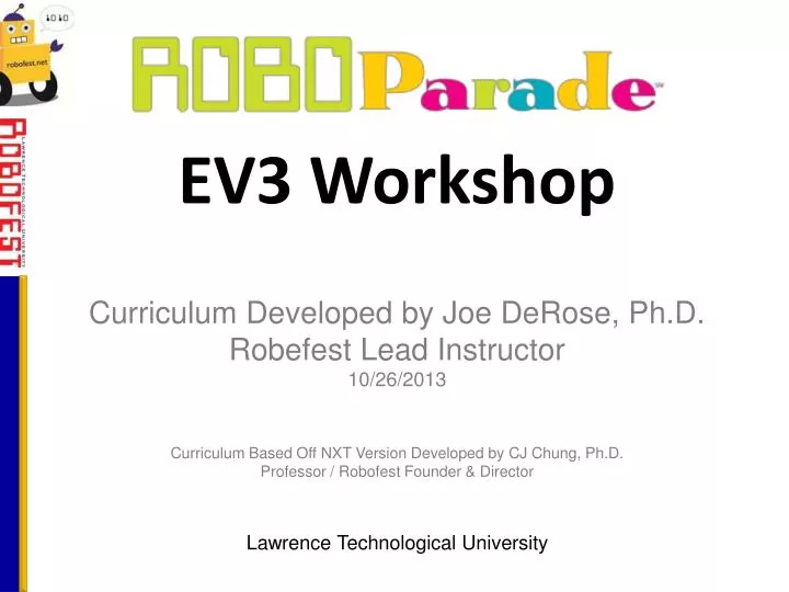 PPT - EV3 Workshop PowerPoint Presentation, free download - ID:1584890