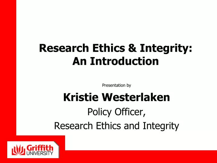 PPT - Research Ethics & Integrity: An Introduction PowerPoint ...