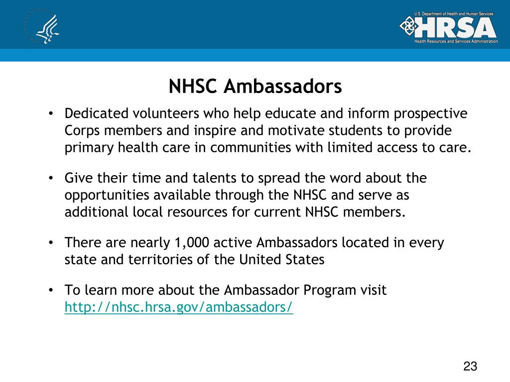 PPT - National Health Service Corps and NURSE Corps Rural Recruitment ...