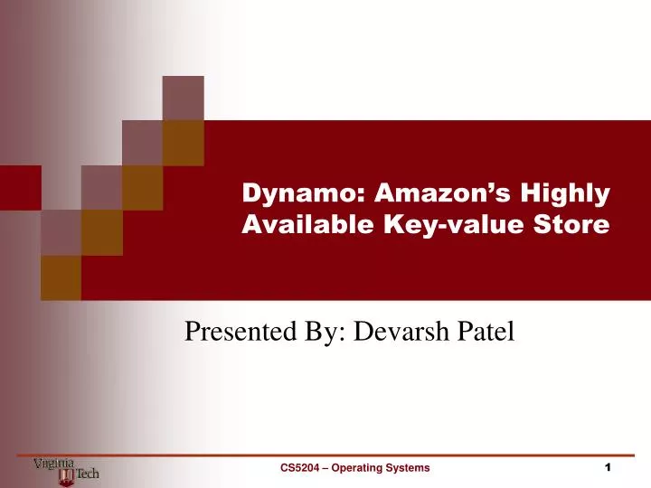 PPT - Dynamo: Amazon’s Highly Available Key-value Store PowerPoint Presentation - ID:1585126