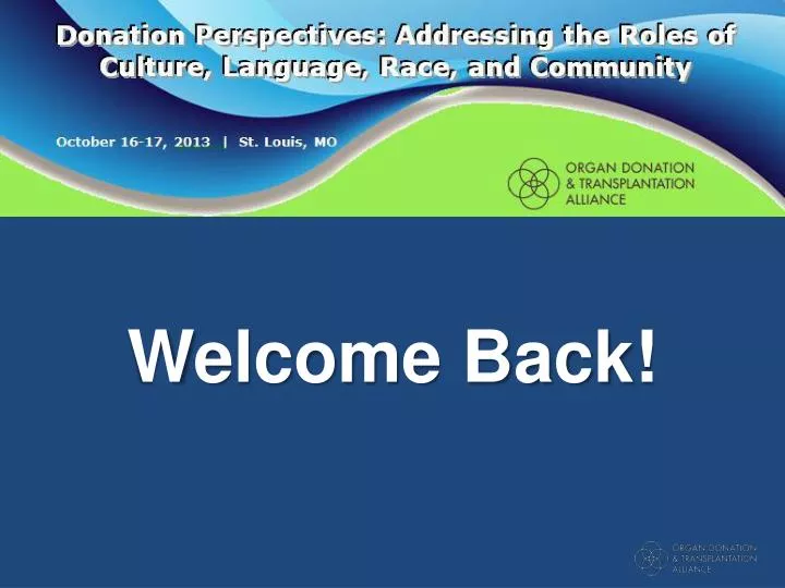 PPT - Welcome Back! PowerPoint Presentation, free download - ID:1585381