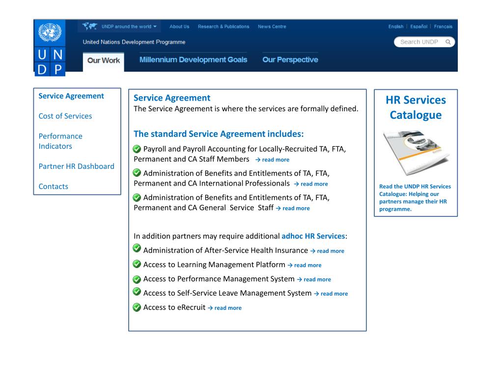 PPT - HR & Payroll management UNDP Office of Human Resources provides ...