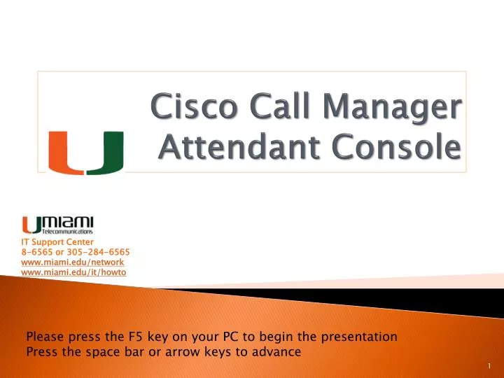 PPT - Cisco Call Manager Attendant Console PowerPoint Presentation ...