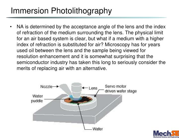 PPT - ME 598 – Lecture 2 - Photolithography PowerPoint Presentation ...